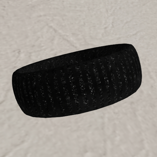 Second Life Marketplace - TBB-Black Glitter Stripe Bangle
